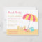 Kids Fun Sandcastles Beach Birthday Party Invitation | Zazzle