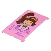 Kids girls dark hair princess ipad mini cover | Zazzle