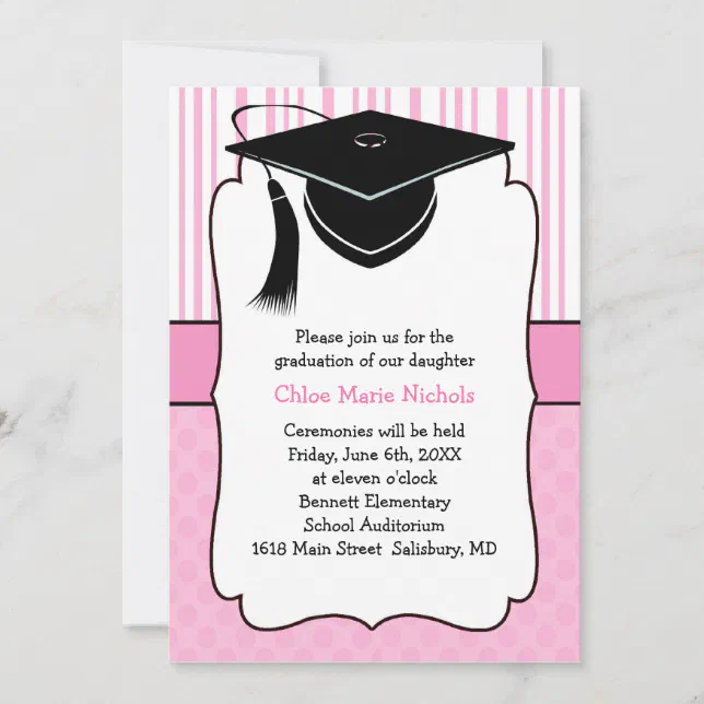 Kids Graduation Announcements (for a girl) | Zazzle