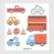 Kids Ground Transportation Vehicles Sticker | Zazzle