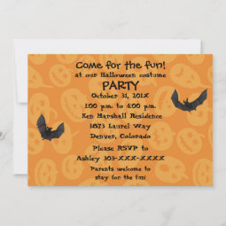 Kids Halloween Costume Party Invitation | Zazzle