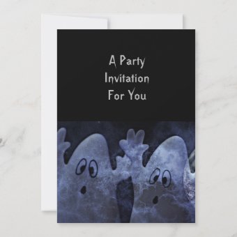 Kids Halloween Ghost Party Invitation | Zazzle