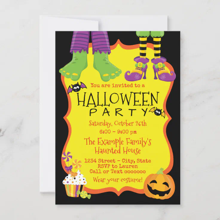Kids Halloween Party Invitations | Zazzle