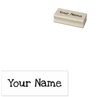 Kids Handwritten Custom Name school Rubber Stamp | Zazzle