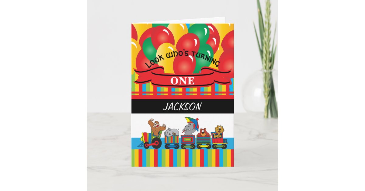 Kids Happy Birthday | Circus Fun Card | Zazzle