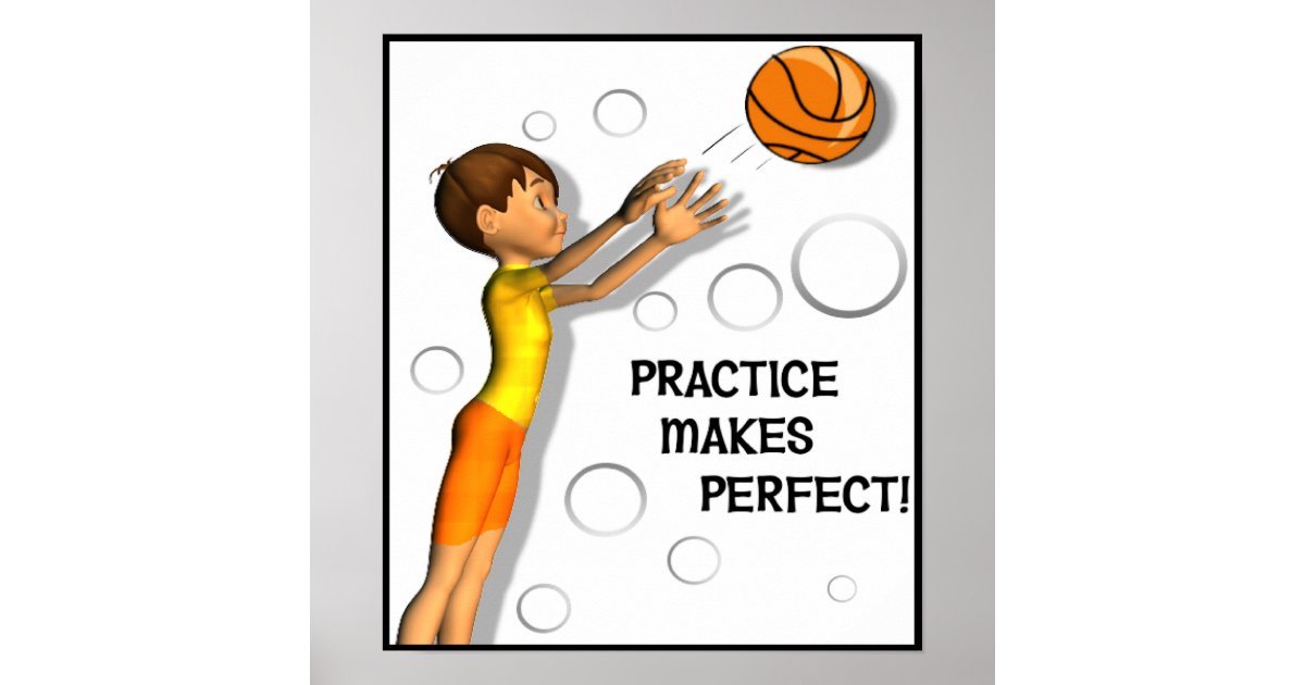 Kids Inspirational Basketball Poster | Zazzle