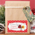 kids ladybug book plate or id name label sticker | Zazzle