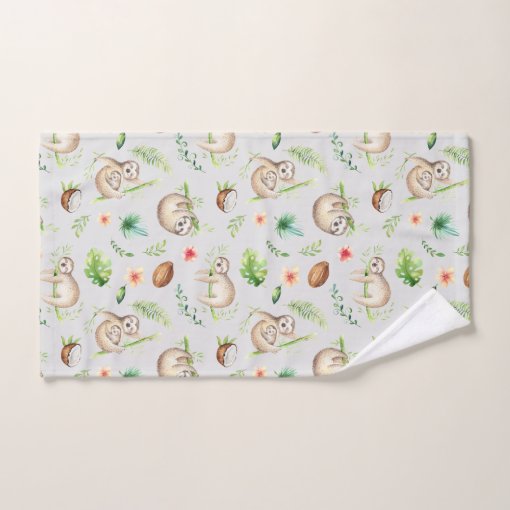 Kids Lazy Sloth Bath Towel Set | Zazzle
