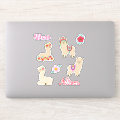 Kids Llama Personalized Fun set Sticker | Zazzle