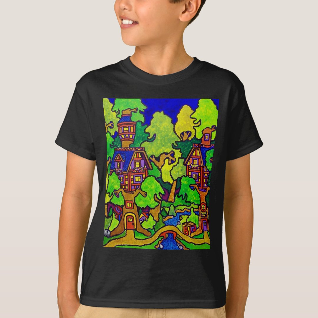 Kids Magic Treehouse T-Shirt | Zazzle