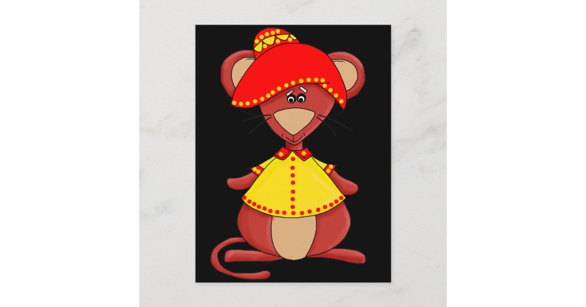 Kid's Mexican Mouse Postcard | Zazzle
