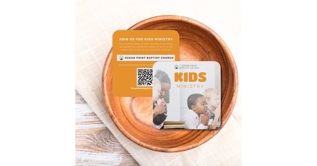 Kids Ministry Church Invite Calling Card | Zazzle
