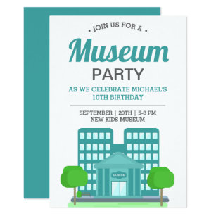 Museum Birthday Invitations | Zazzle