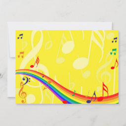 Kids Music / Singing / Karaoke Colorful Invitation | Zazzle