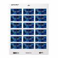 Kids Name Galaxy Space School Supplies Label | Zazzle