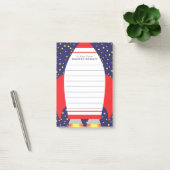 Kids Outer Space Rocket Ship Cute Post-it Notes | Zazzle