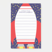 Kids Outer Space Rocket Ship Cute Post-it Notes | Zazzle