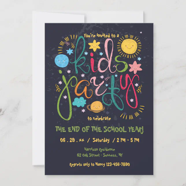 Kids Party Invitation | Zazzle