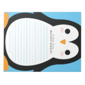 Kids Penguin Cute Personal Stationary Notepad | Zazzle
