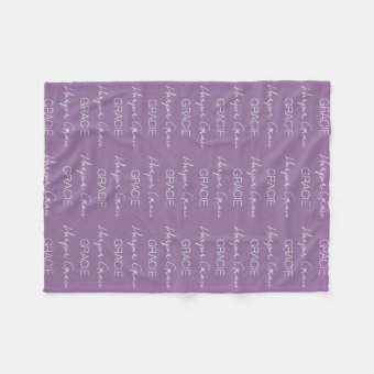 Kids Personalized Name Fleece Blanket | Zazzle