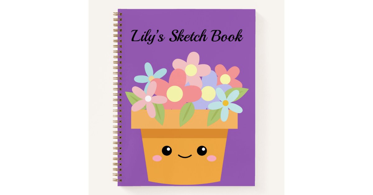 Kids Personalized Sketch Book | Zazzle