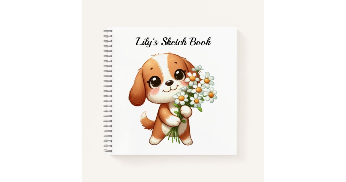 Kids Personalized Sketch Book | Zazzle