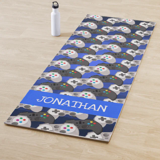 Kids Personalized Video Gamer Yoga Mat | Zazzle