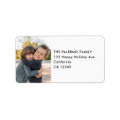 Kids Photo Simple Modern Return Address Label | Zazzle