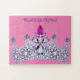 Kids Pink Princess Royal Monarchy Crown Jigsaw Puzzle | Zazzle