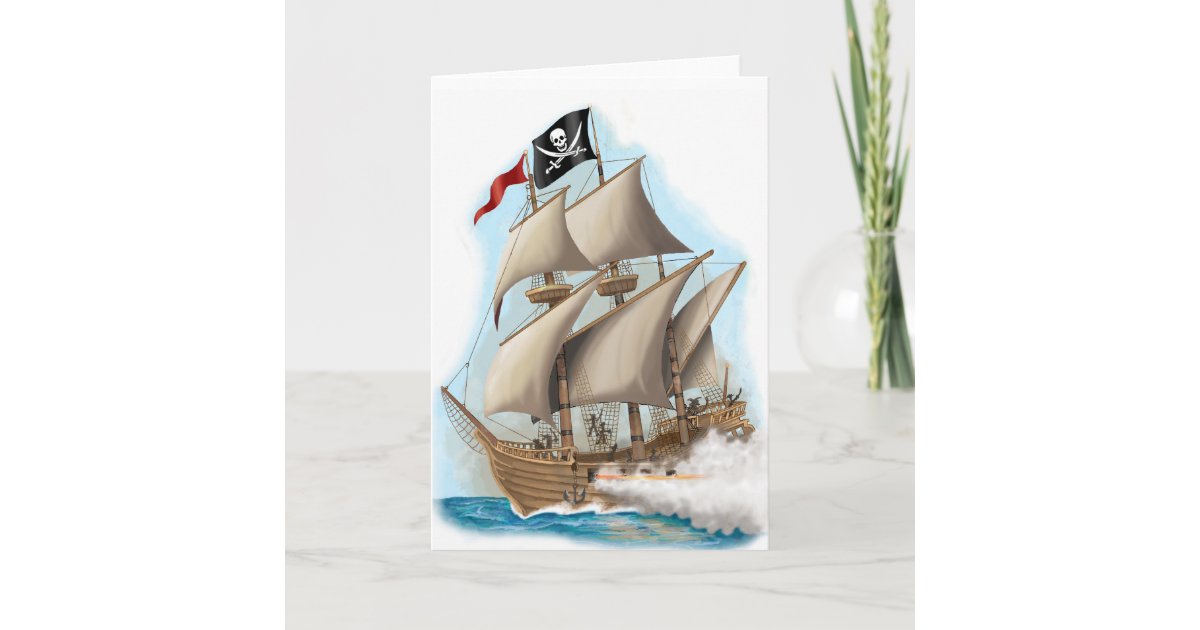 kids pirate birthday card | Zazzle.com