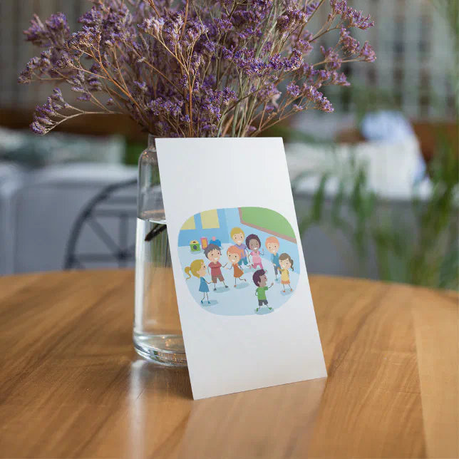 Kids Playing In The Classroom Invitation | Zazzle