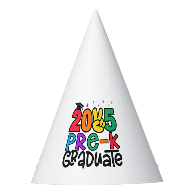 Kids Pre-K Grad 2025 Preschool Prek Graduation Party Hat | Zazzle