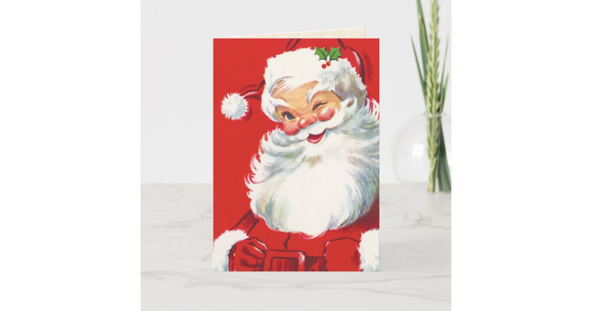 Kids Santa Claus Christmas Card | Zazzle