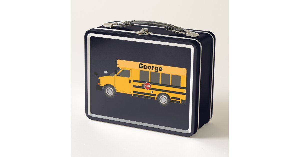 Kid's School Bus Lunchboxes Lunch Boxes | Zazzle