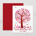 Kids School Classroom Valentine Cards Tree of Love | Zazzle