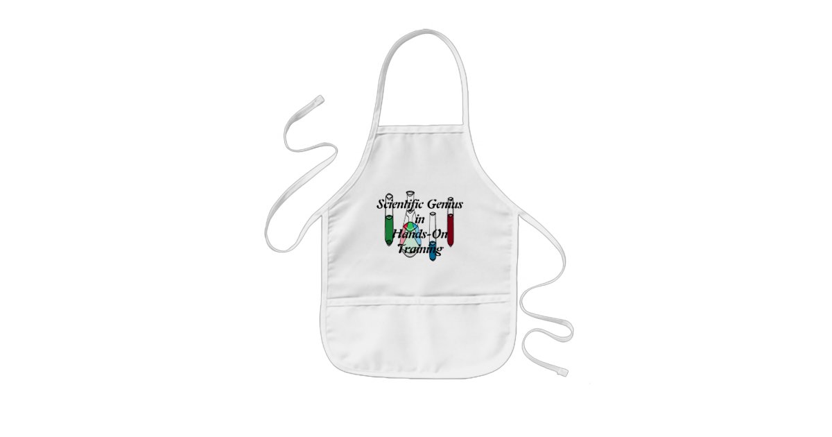 Kids Science Geeky STEM Chemistry Scientist Apron | Zazzle