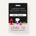 Kids Science Party Security Pass Badge | Zazzle
