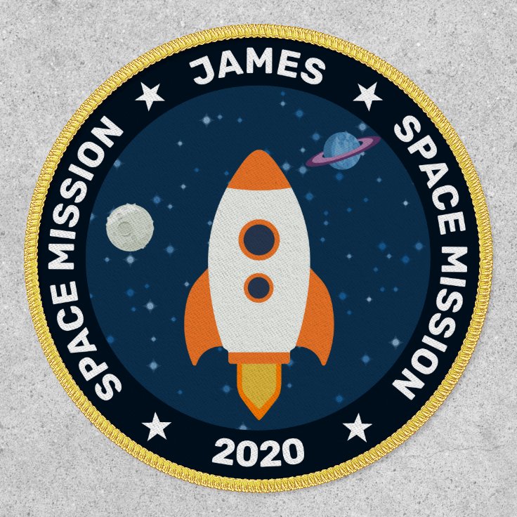 Kids Space Mission Patch | Zazzle