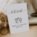 Kids Table Sign | Minimalist Children's Table Sign Invitation | Zazzle