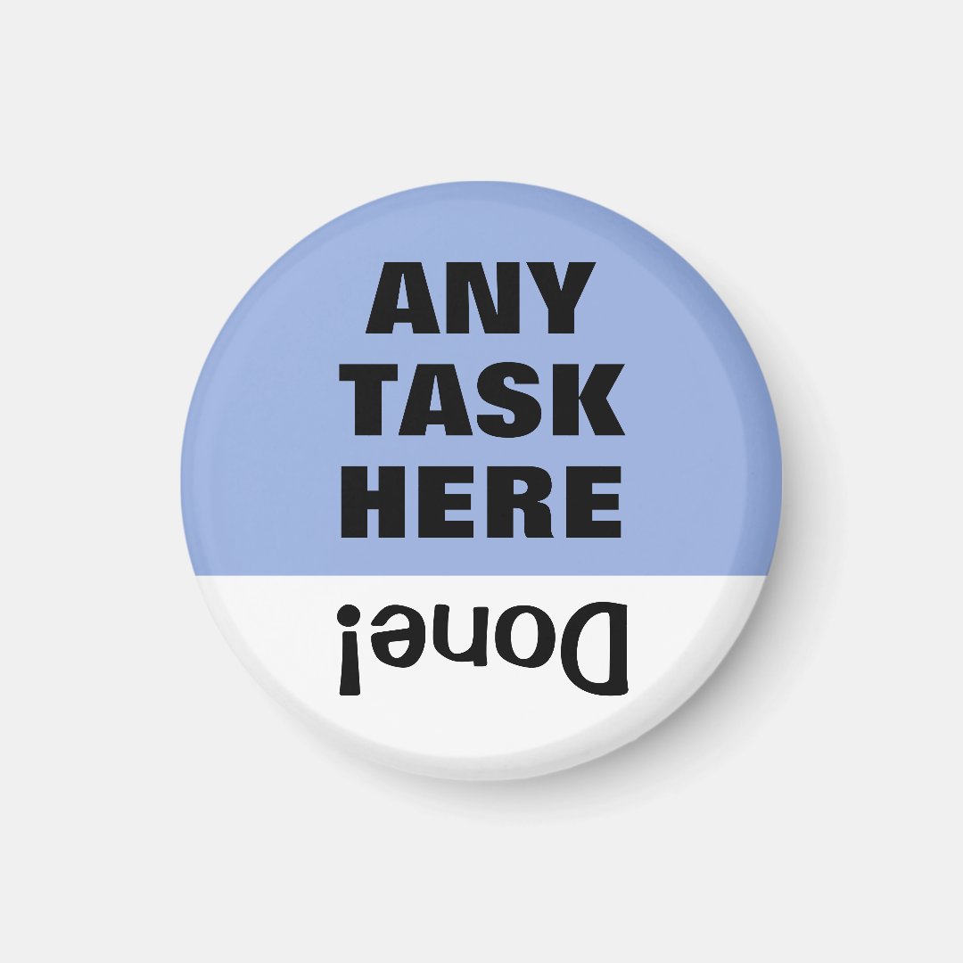 Kid's Task Chore List Reminder Magnet Custom | Zazzle