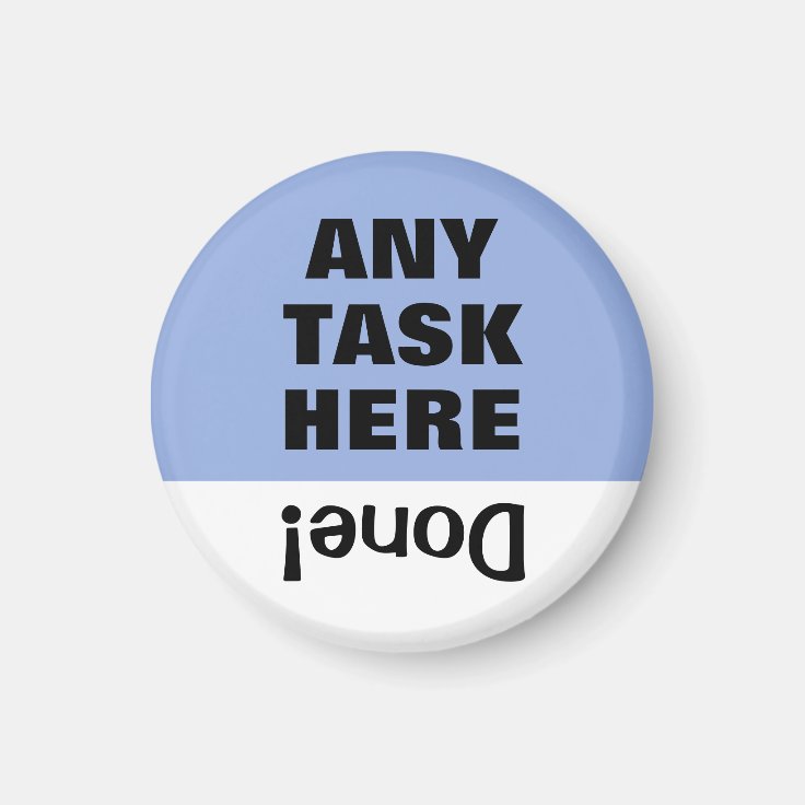 Kid's Task Chore List Reminder Magnet Custom | Zazzle