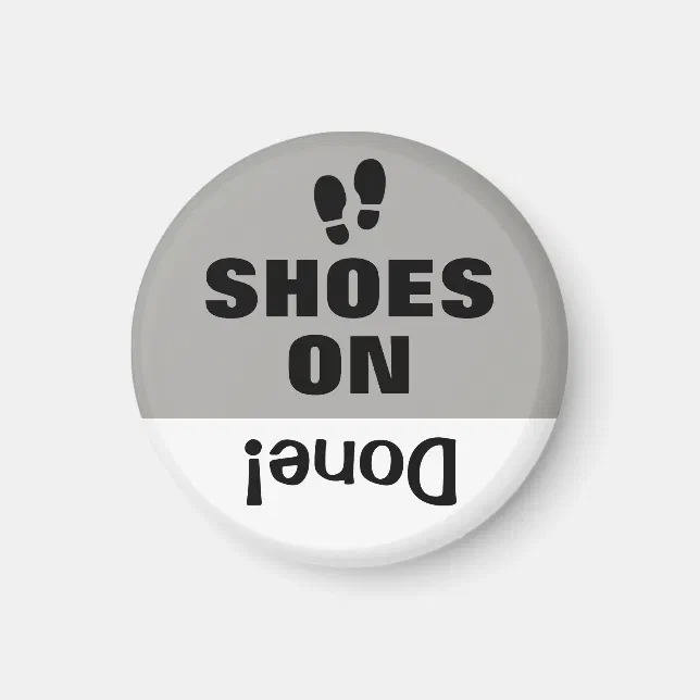 Kid's Task Chore List Reminder Magnet Shoes | Zazzle