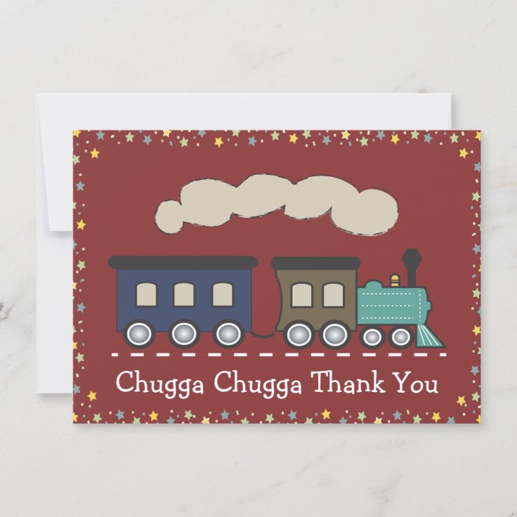 Kid's Train Party Thank You | Zazzle