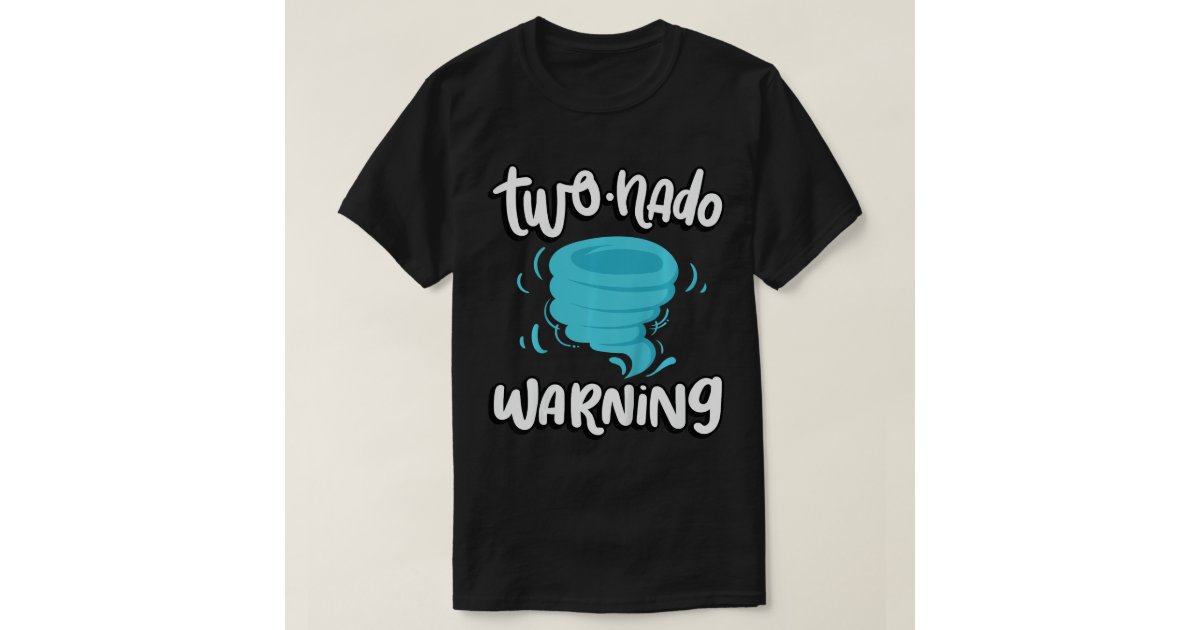 Kids Two-nado Warning 2nd Birthday Tornado Themed T-Shirt | Zazzle