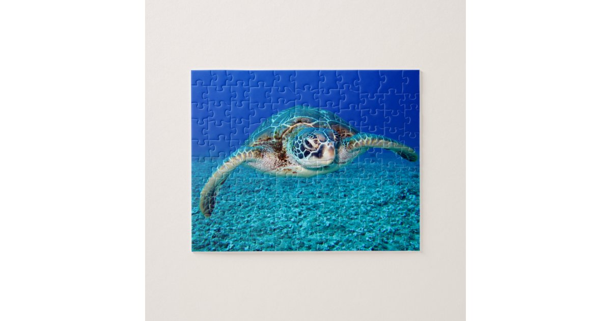Kids underwater 110 pieces Sea turtle Jigsaw Puzzle | Zazzle