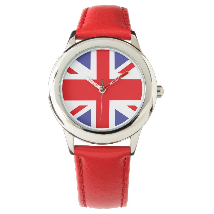 Kids Union Jack British Watch | Zazzle