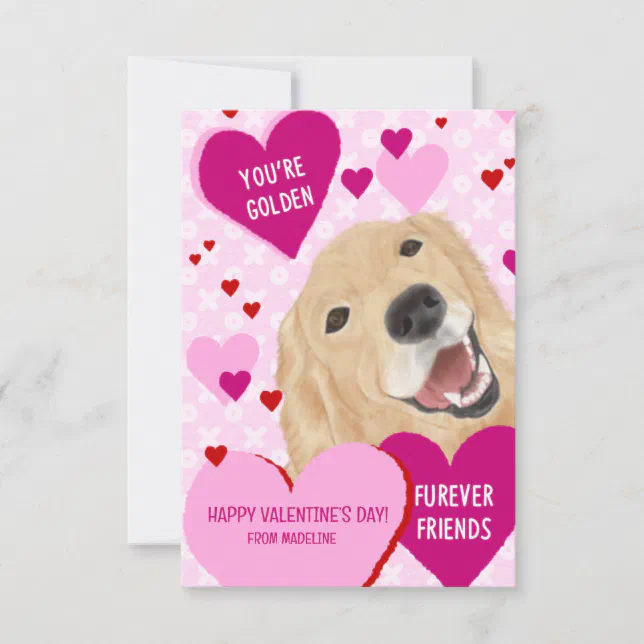 KIDS VALENTINE CARDS FOR SCHOOL CLASSROOM PUP LOVE | Zazzle