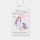 Kids Valentines Day Magical Unicorn Gift Tags | Zazzle