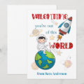 Kids Valentines Day Space Out Of This World Card | Zazzle