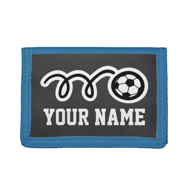 Kids wallets for boys and girls | Soccer sport | Zazzle